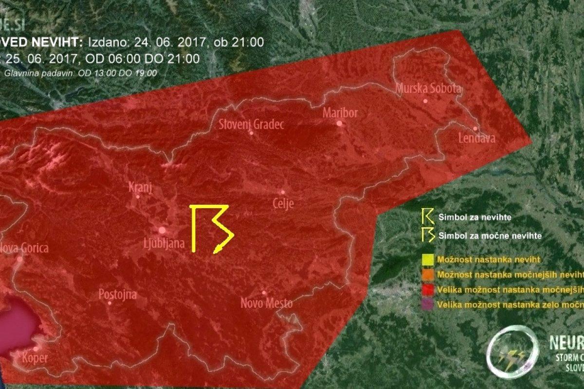 Vremenska fronta bo v nedeljo poskrbela za silovita neurja! – Neurje